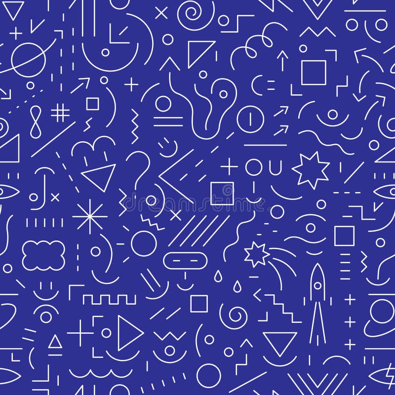 Tecnology Abstract Seamless Line Pattern , Design Element Stock Vector ...