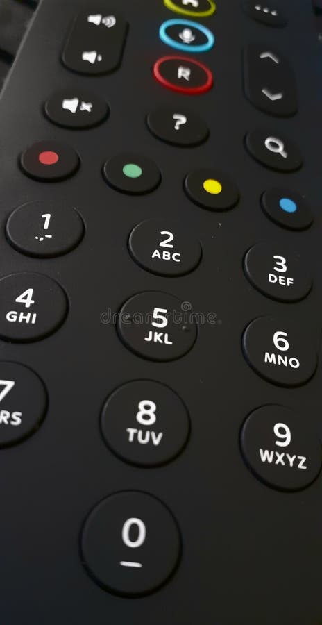 Tecnology -a Black Remote Control for Television Stock Photo - Image of ...