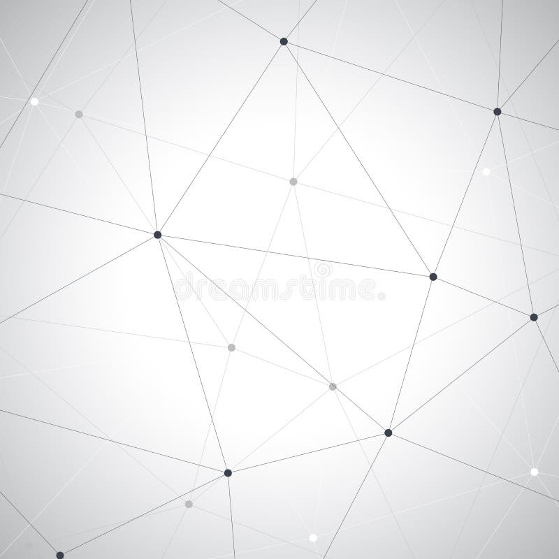 Tecnology Grey Background. Molecule and Communication Background Stock ...