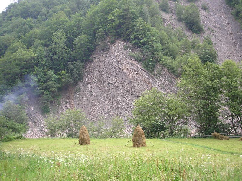 Tectonic fold rocks stock photo. Image of folds, carpathians - 50354456