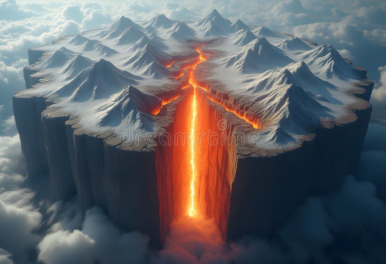 Tectonic Plates Colliding â€“ Dramatic Orogeny Event Creating Mountain ...