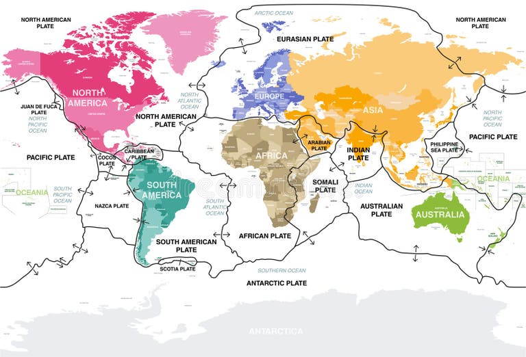 Africa Tectonic Map Stock Illustrations 46 Africa Tectonic Map Stock