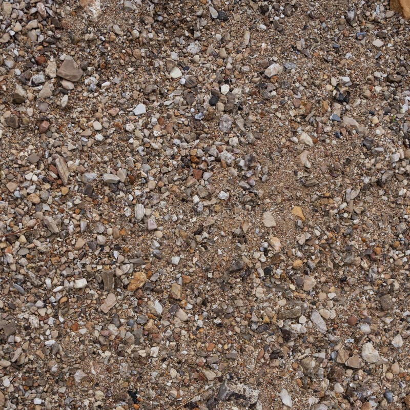 Tecture of a Sand with Little Seashore Rocks. Top View with Copy Space ...