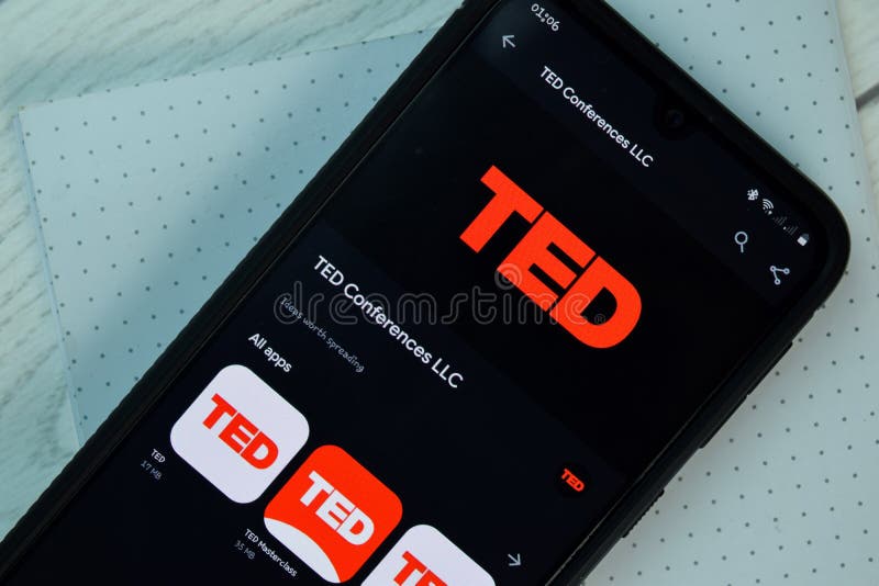 TED Dev App on Smartphone Screen. TED is a Freeware Web Browser ...