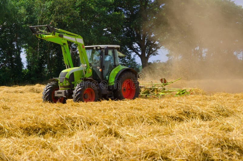 Tedder (machine) stock image. Image of blue, green, cattle - 34244785