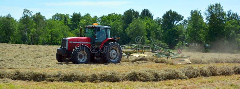 Tedder is a Machine Used in Haymaking Editorial Stock Image - Image of ...