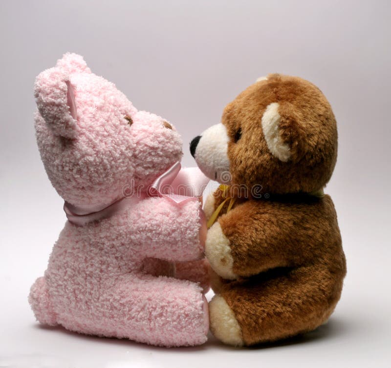 Romantic teddy-bears stock image. Image of cuddly, fondness - 2445689
