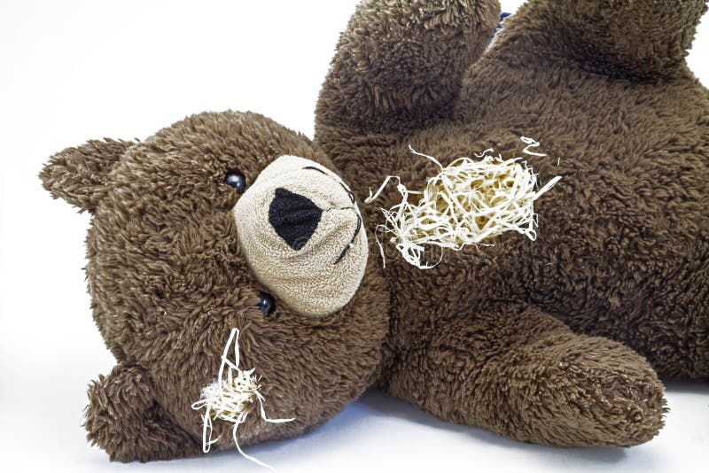 An Abandoned Teddy Bear stock photo. Image of laying - 70526922