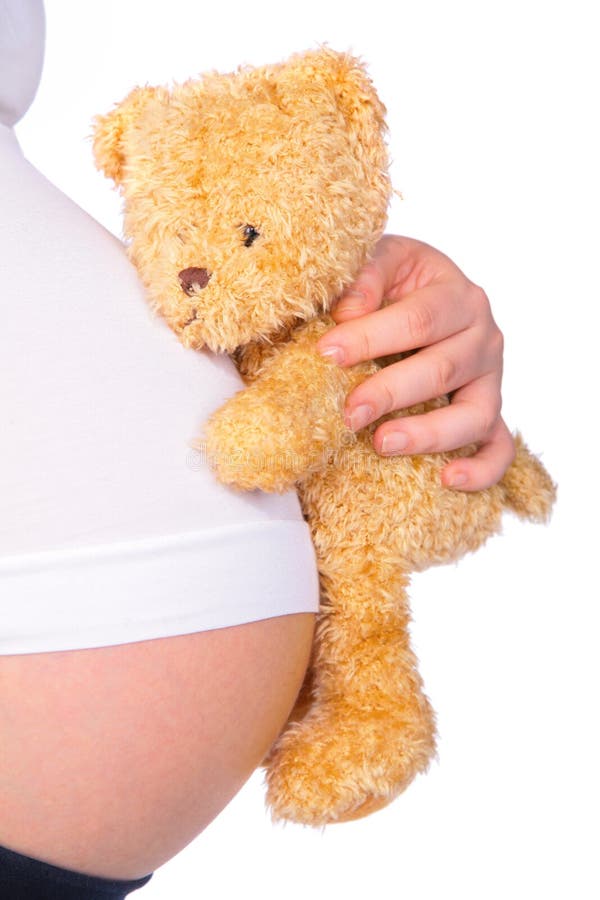 Teddy bear and belly stock image. Image of enjoy, holding - 5045617