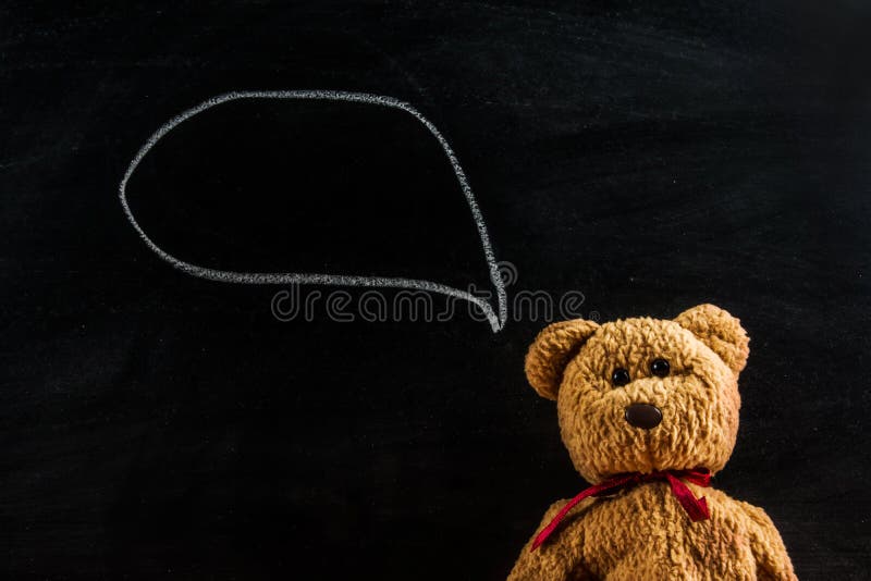 534 Teddy Bear Blackboard 2c Background Stock Photos - Free & Royalty ...