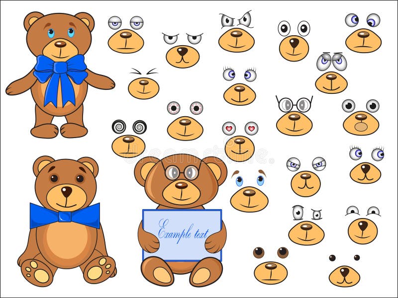 Applique, Body Parts of a Bear in the Vector EPS Stock Vector ...