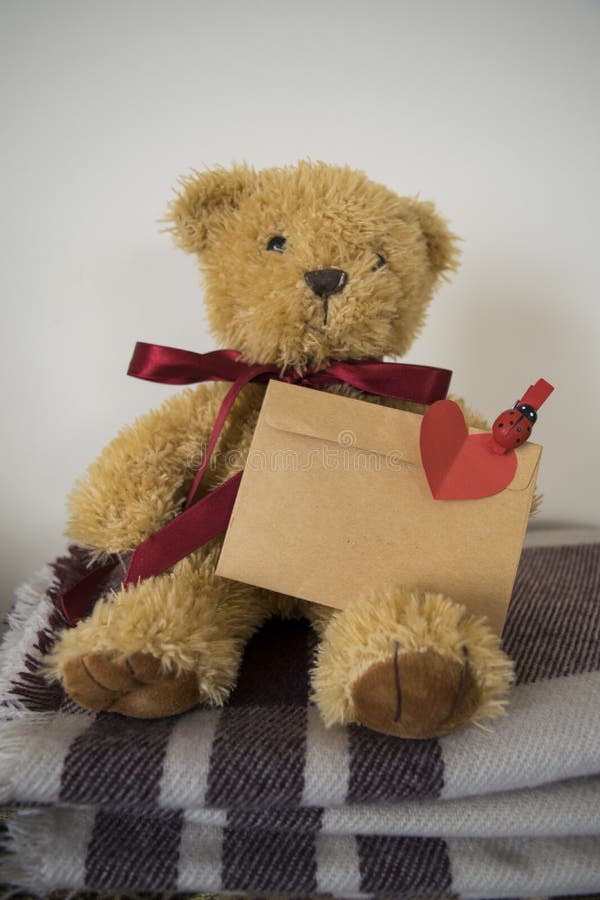 TEDDY BEAR brown color stock photo. Image of doll, furry - 70224832