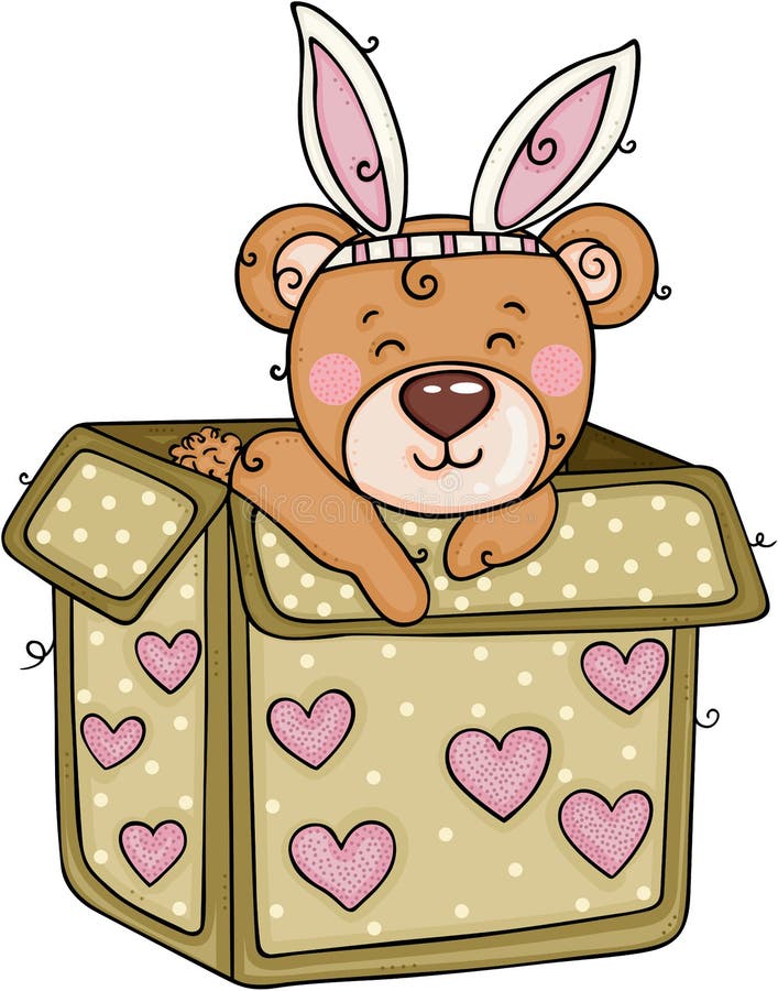 Teddy Bear Open Gift Box Stock Illustrations – 140 Teddy Bear Open Gift ...