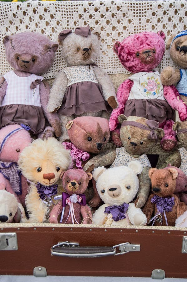 Teddy Bear collection.foto stock image. Image of handmade - 81184475