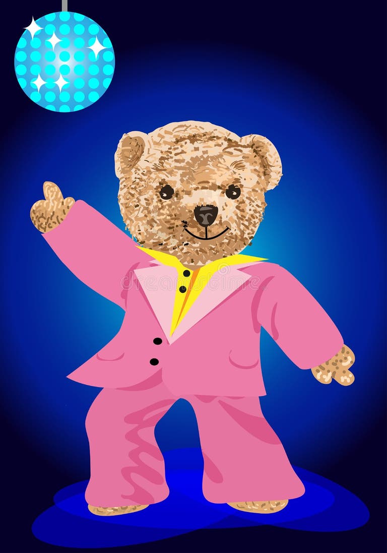Disco Teddy Bear Stock Illustrations – 96 Disco Teddy Bear Stock ...