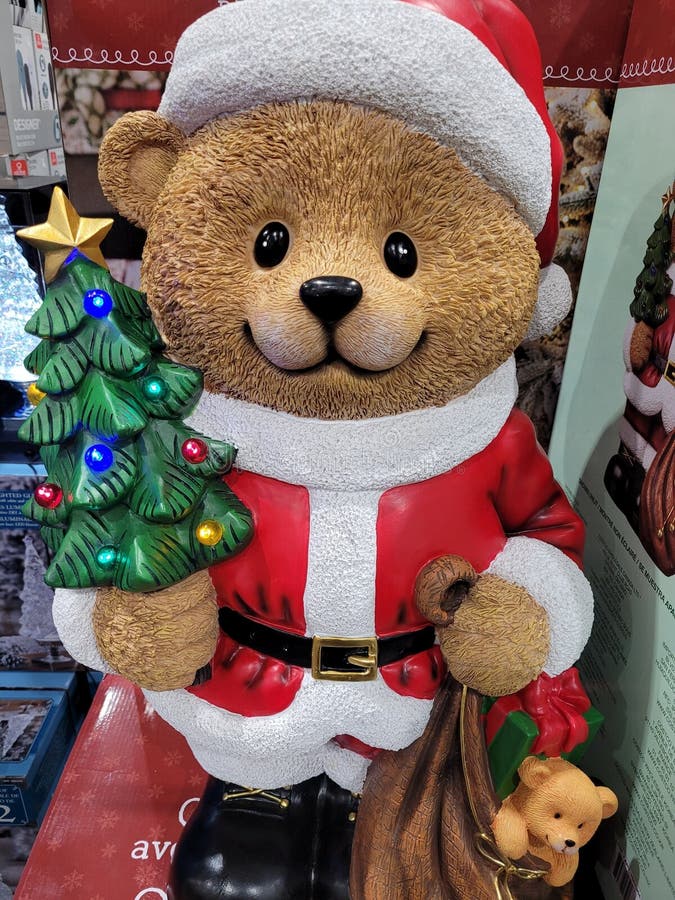 Teddy Bear Dressed As Santa Stock Image - Image of decoration ...