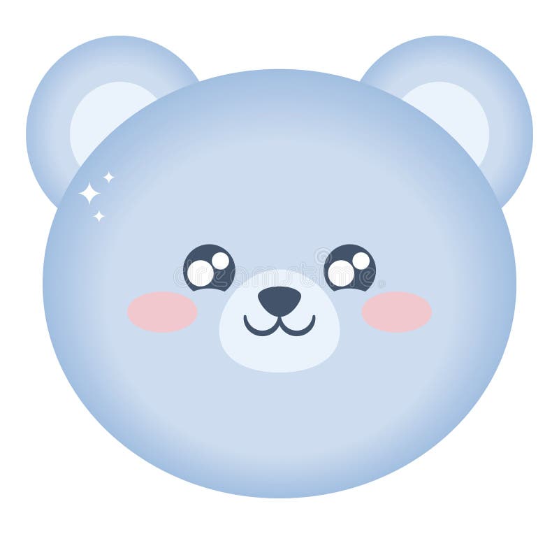 Teddy bear face stock illustration. Illustration of teddybear - 261733147