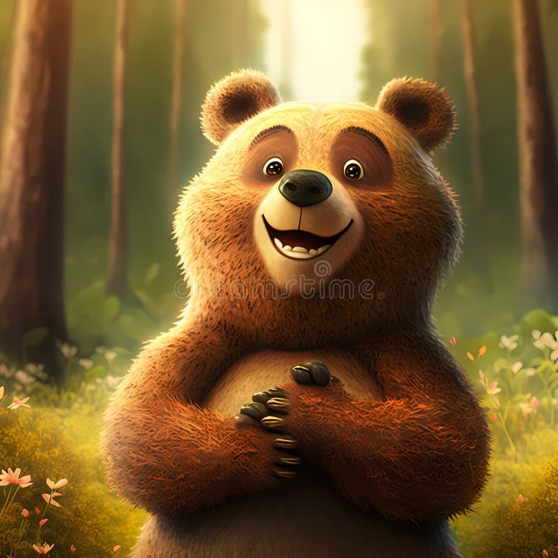 Teddy Bear on a Fence Teddy Bear on a Tree Stock Illustration ...