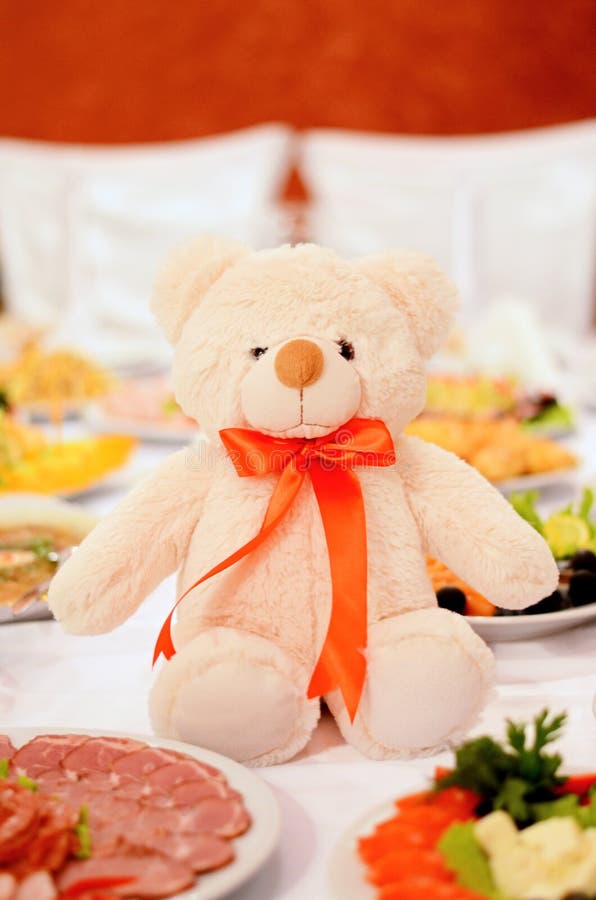 Teddy bear stock image. Image of heap, food, design, table - 73846783