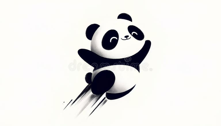 A Teddy Bear Flying with Joy and Happiness Stock Illustration ...