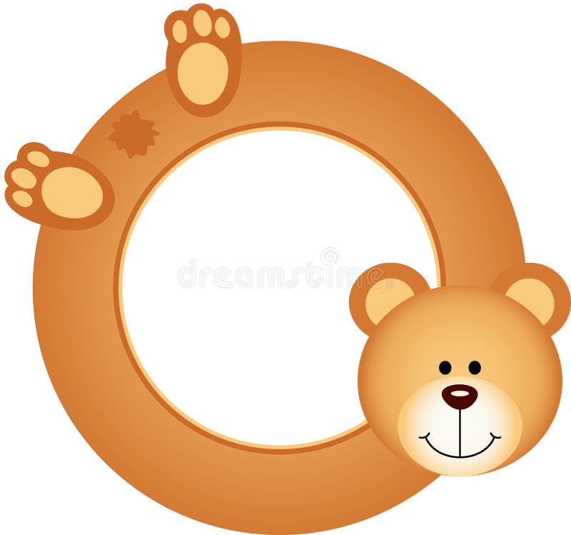 Teddy bear frame stock vector. Illustration of happy - 53385172