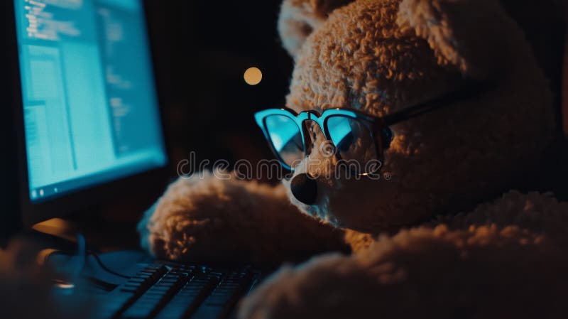 978 Laptop Computer Teddy Bear Stock Photos - Free & Royalty-Free Stock ...