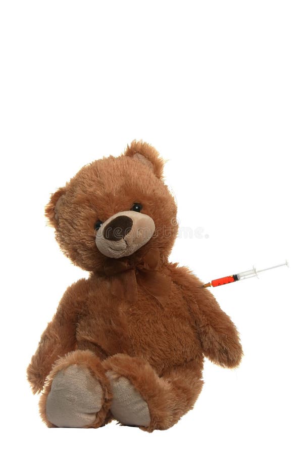 Teddy Bear Having Injection Stock Photo - Image of animal, fluffy: 15022914