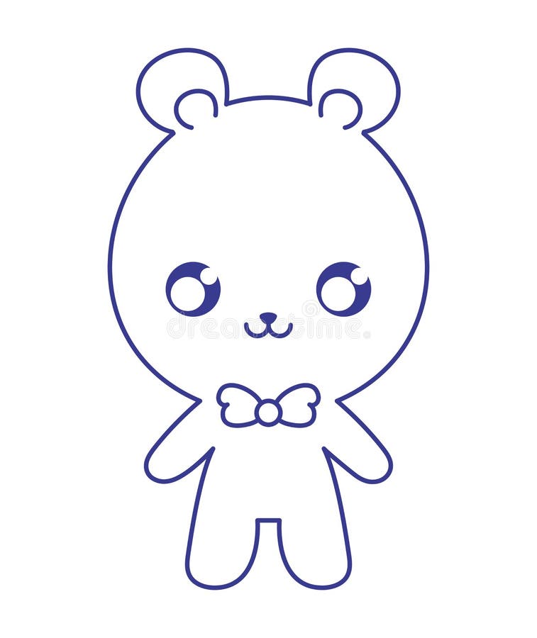 Fluffy teddy bear toy face stock vector. Illustration of design - 276008489