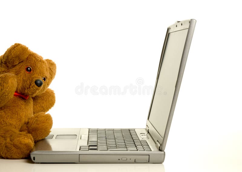 944 Laptop Computer Teddy Bear Stock Photos - Free & Royalty-Free Stock ...