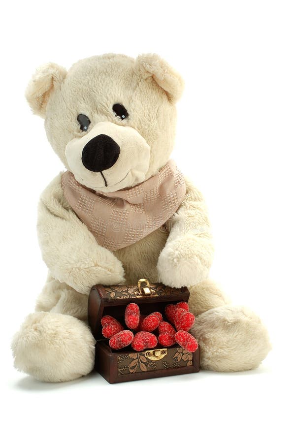 Teddy bear in love stock photo. Image of brown, sweet - 1847500