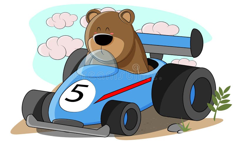 The Teddy Bear Participates in Formula 1 and is the Leader among All ...
