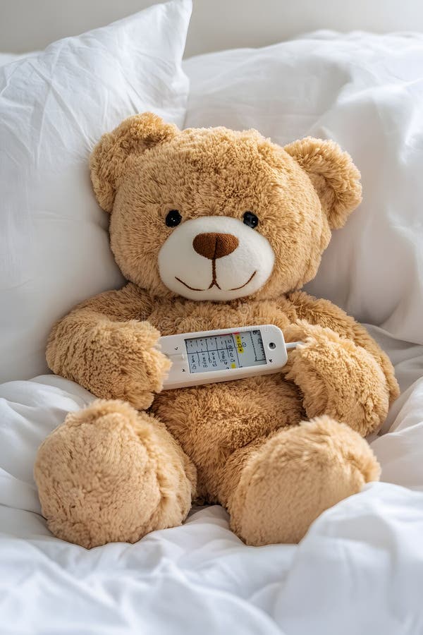 Teddy Bear with Remote stock image. Image of stuffed - 361512481