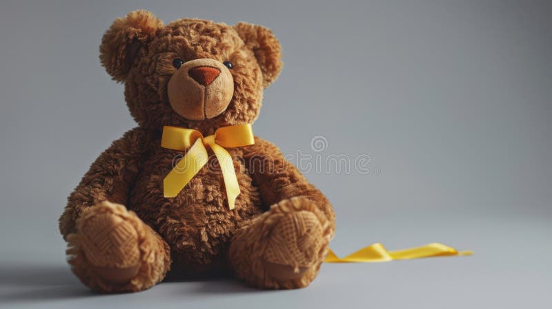 The Teddy Bear with Ribbon.AI Generated Image Stock Image - Image of ...