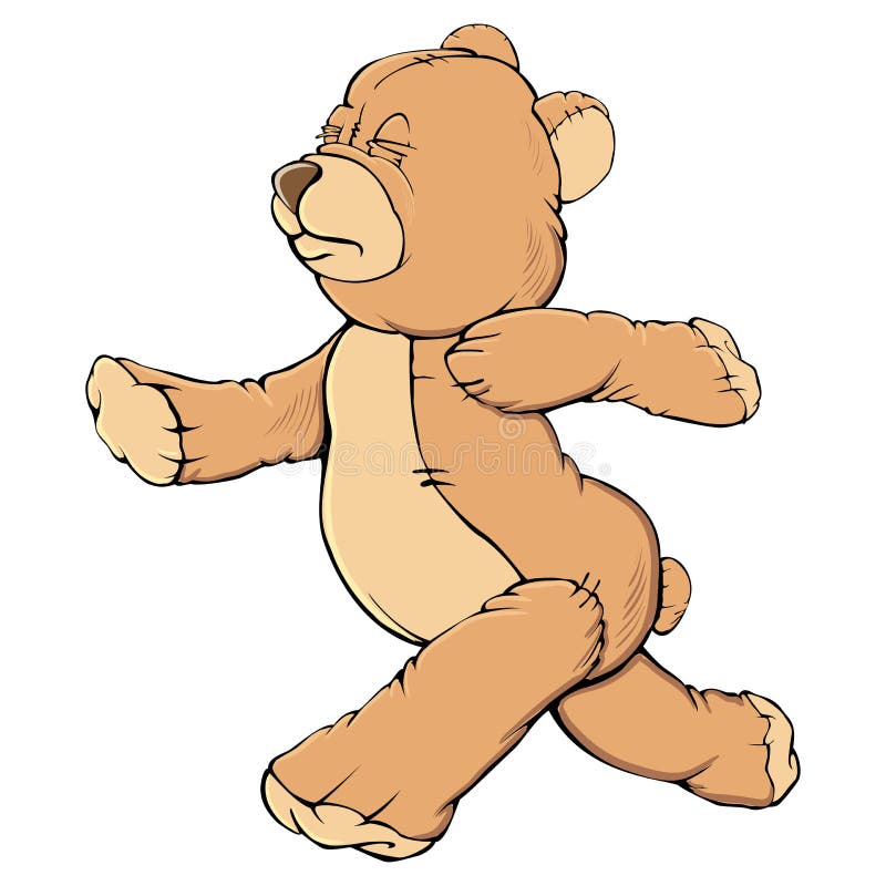 Bear Vector Polar Bear Running Marathon Cartoon Character Icon Logo ...