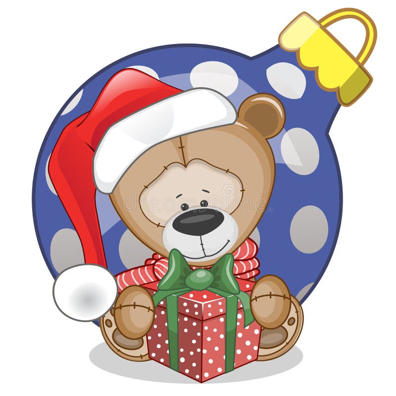 Santa Teddy Bear stock vector. Illustration of cheerful - 46924317