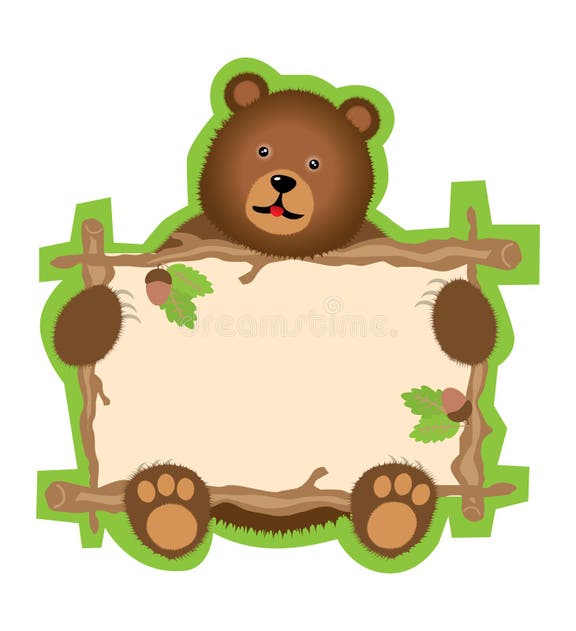 Teddy Bear sign stock illustration. Illustration of happiness - 17943404