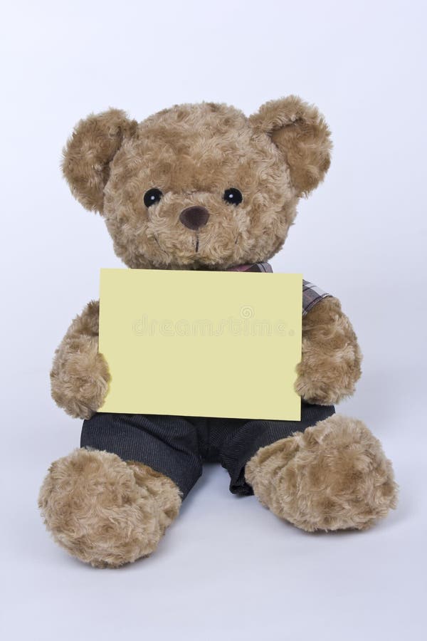 Valentines bear and sign stock photo. Image of happily - 4134584