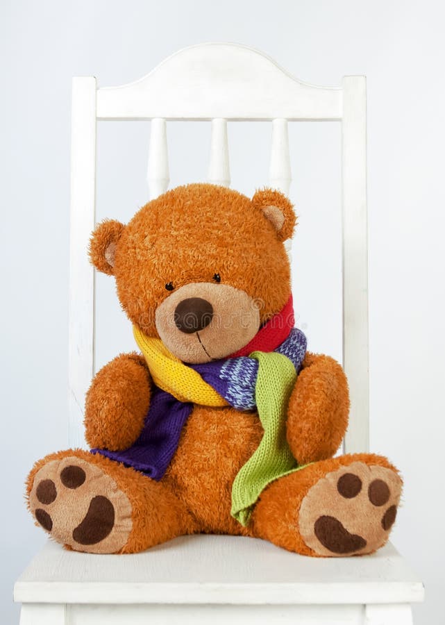 Teddy bear stock image. Image of cosy, chair, childhood - 45467323