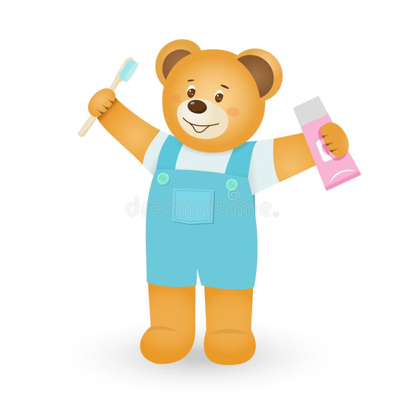 Bear Toothbrush Stock Illustrations – 191 Bear Toothbrush Stock ...