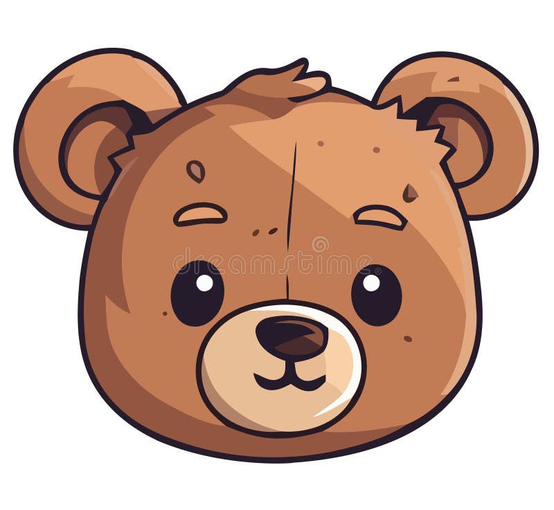 Teddy bear toy face stock vector. Illustration of bear - 276010387