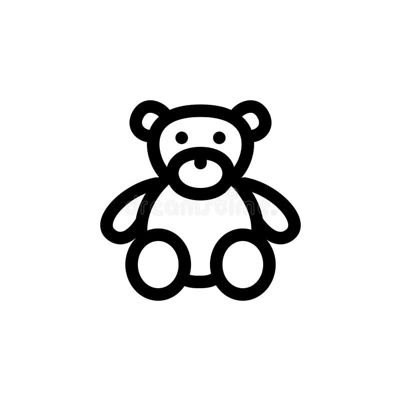 Teddy Bear Icon stock vector. Illustration of nature - 179102482