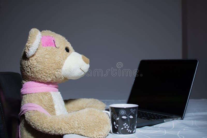 Teddy Bear Toy on the Table Stock Image - Image of animal, happy: 68291291