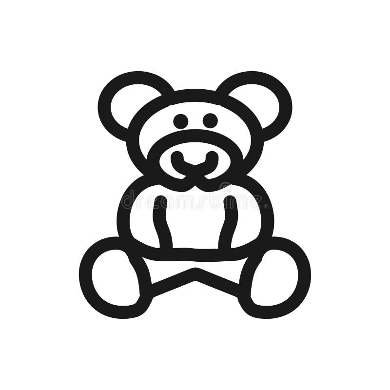 Teddy Bear Icon. Teddy Bear Vector Icon. Teddy Bear Isolated Ico Stock ...