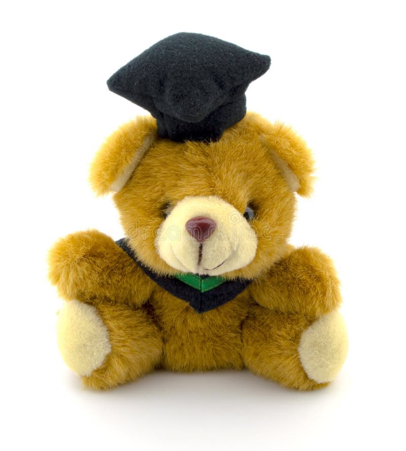 Teddy bear stock photo. Image of degree, cute, pass, learn - 41852442