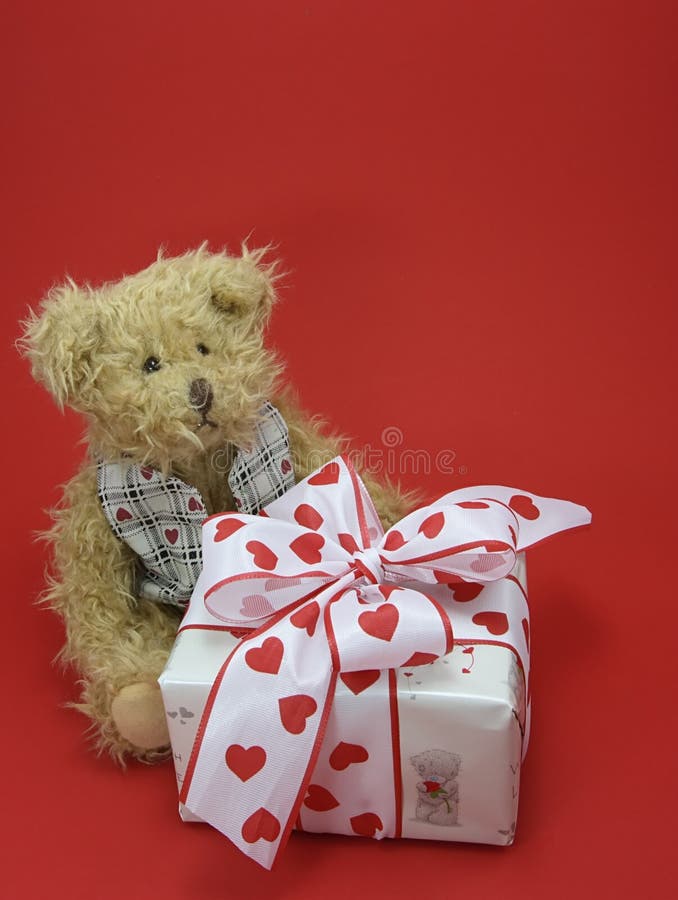 Teddy Bear Inside a Box stock image. Image of holiday, tradition - 226371