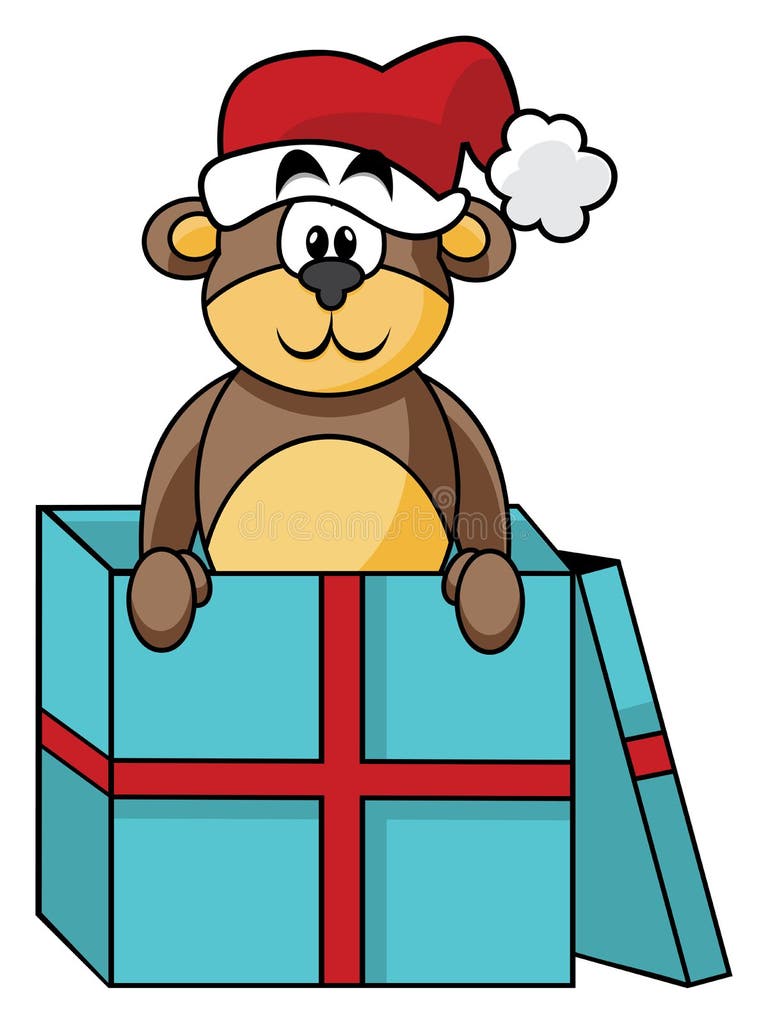 Teddy Bear Inside Gift Box Stock Illustrations – 65 Teddy Bear Inside ...