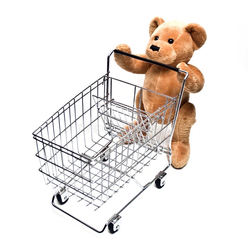 Shopping for Teddy stock photo. Image of children, plaything - 7935096