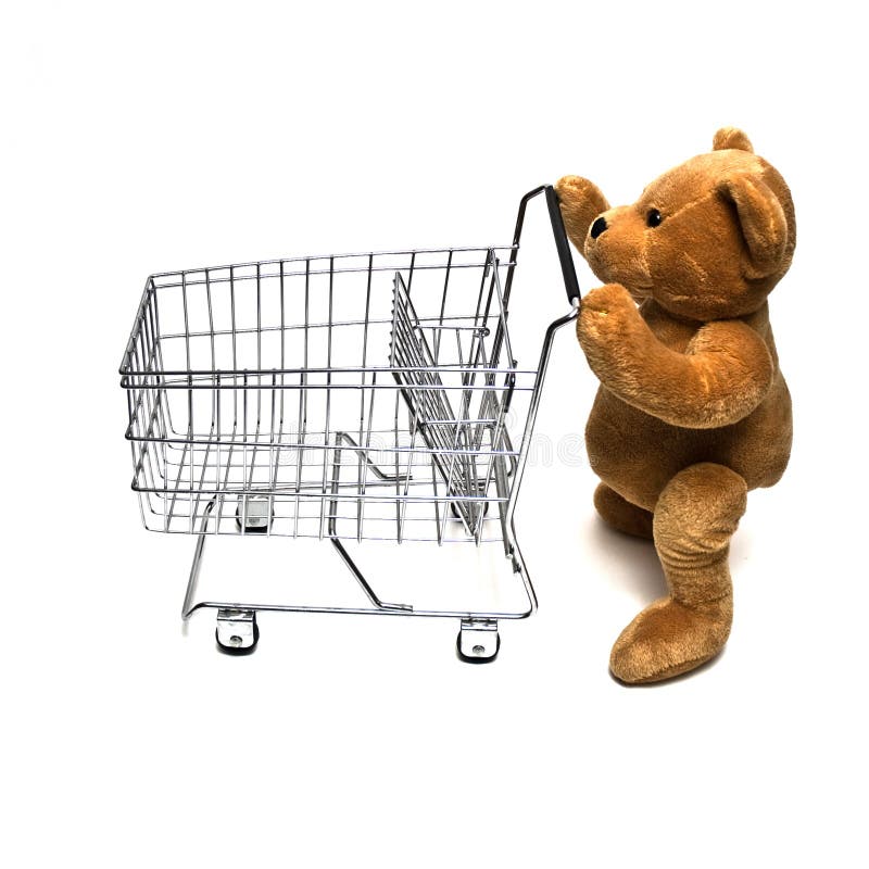 Shopping for Teddy stock photo. Image of children, plaything - 7935096