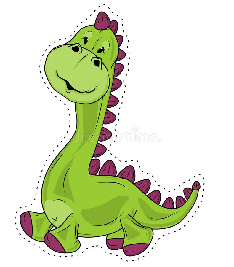Teddy dino cartoon stock illustration. Illustration of baby - 240547445