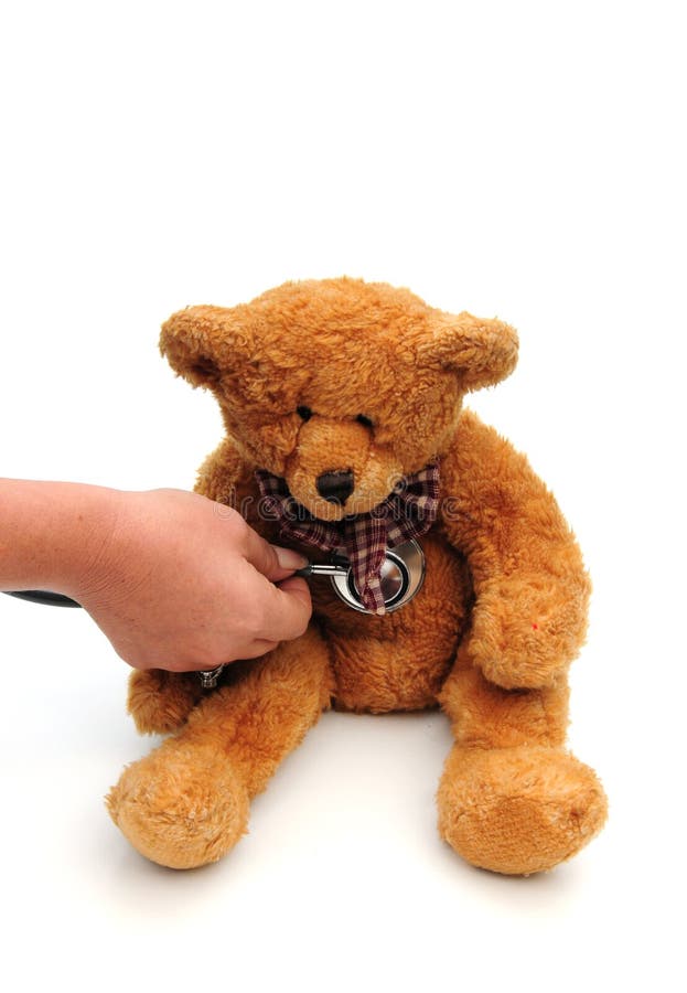 Poorly teddy bear stock image. Image of accident, bump - 6508317
